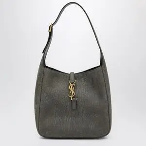 Saint Laurent Saint Laurent Le 5 Ã€ 7 Soft Micro Nubuck Leather Bag In Zinc Grey Women Gray