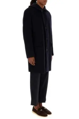 Prada Midnight Wool Blend Coat
