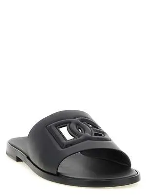 Dolce & Gabbana Calfskin Sandals - Black