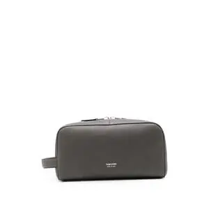 TOM FORD Tom Ford Grey Wash Bags Men Gray