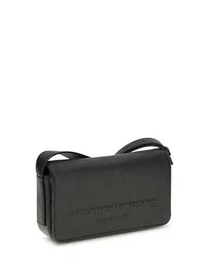 Alexander Wang Leather Shoulder Bag - Black