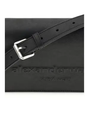 Alexander Wang Leather Shoulder Bag - Black