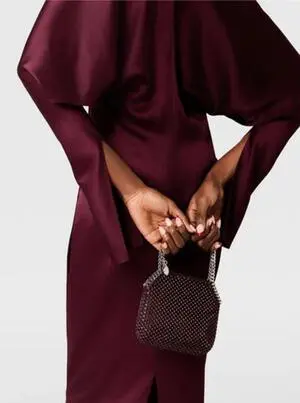Stella McCartney Cape Sleeve Midi Dress - Multicolor