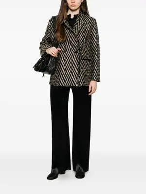 FORTE_FORTE Chevron Oversized Jacket