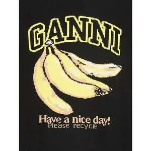 GANNI Patterned Knit Jumper - Black