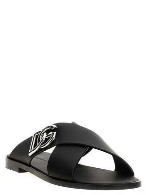 Dolce & Gabbana Logo Sandals