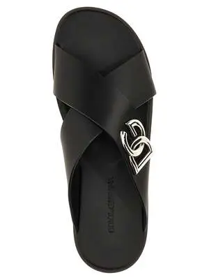 Dolce & Gabbana Logo Sandals