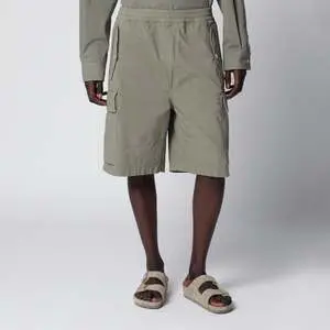 Dsquared2 Cargo Ripstop Cotton Cargo Shorts In Oak - Cream