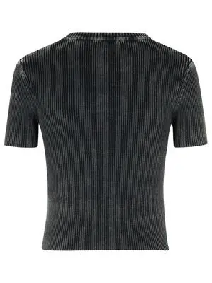 DIESEL® M-anchor Cotton T-shirt - Black