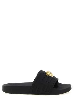 Versace La Medusa Slides - Black