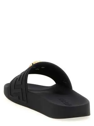 Versace La Medusa Slides - Black