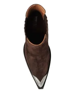 Paris Texas Suede Leather Boots - Multicolor