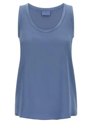 Brunello Cucinelli Satin Top - Blue