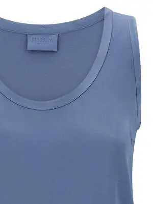 Brunello Cucinelli Satin Top - Blue