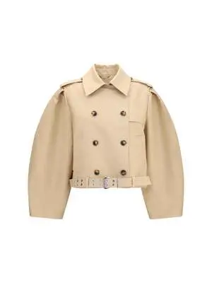 GANNI Double-breasted Belted Jacket