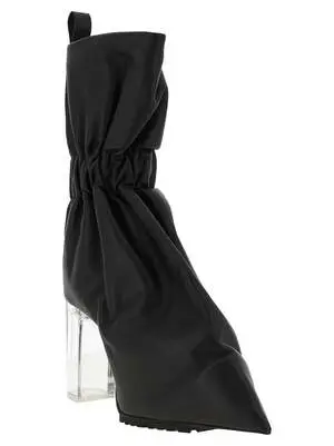 Rick Owens Pull On Cuffed Taquito' Ankle Boots