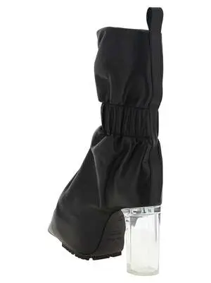 Rick Owens Pull On Cuffed Taquito' Ankle Boots