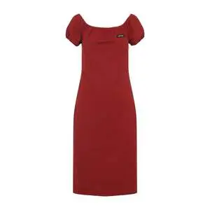 Miu Miu Cotton Midi Dress - Red