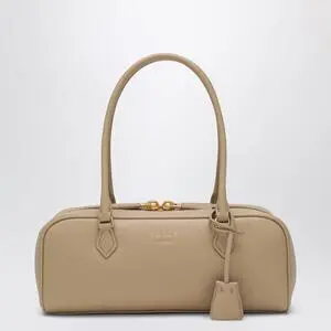Prada Shoulder Bag In Sand Leather - Cream