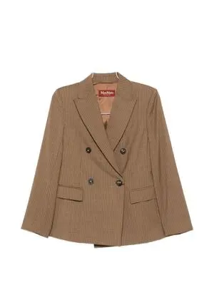 Max Mara Wool Double-breasted Jacket - Multicolor