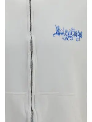Balenciaga Sketchy Zip Hoodie - White