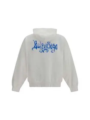 Balenciaga Sketchy Zip Hoodie - White
