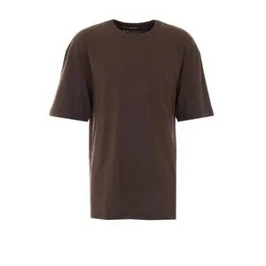 LEMAIRE Boxy Fit T-shirt - Brown