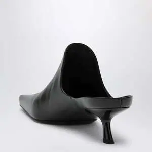Loewe Emily Lambskin Leather Mules - Black