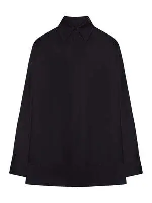 TOTEME Fluid Tuxedo Shirt - Black
