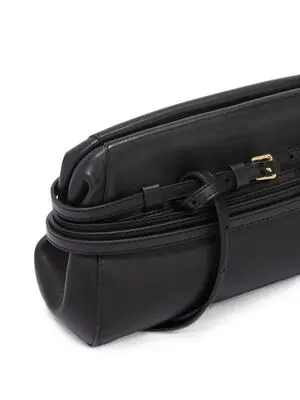 Moschino Tie Me Leather Clutch