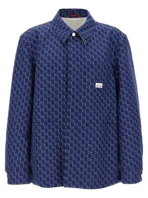 Gucci Gg Shadow' Jacket - Blue