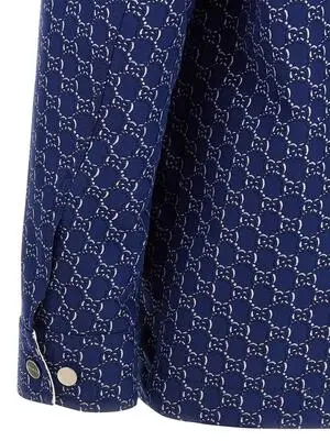 Gucci Gg Shadow Jacquard Cotton Jacket