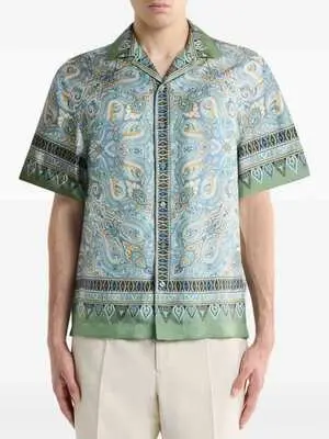 Etro Silk Shirt With Paisley Print