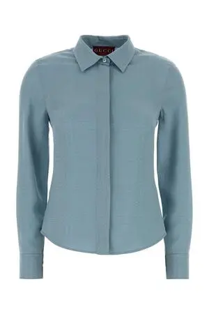 Gucci Light- Silk Shirt - Blue