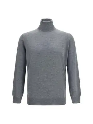Brunello Cucinelli Wool Turtleneck Sweater - Gray