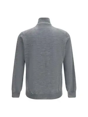 Brunello Cucinelli Wool Turtleneck Sweater - Gray