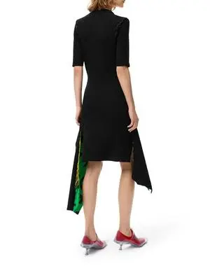 Loewe Asymmetric Dress With Multi-layered Hem