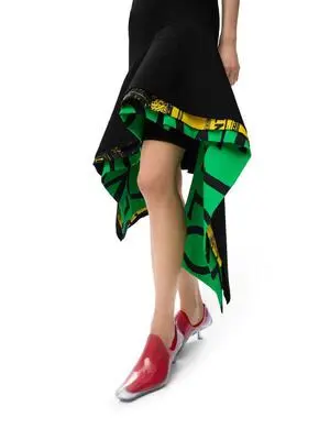 Loewe Asymmetric Dress With Multi-layered Hem