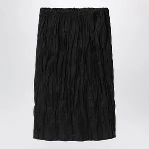 TOTEME Crinkled Linen Skirt - Black