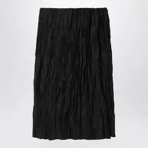 TOTEME Crinkled Linen Skirt - Black