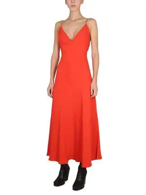 Stella McCartney Maxi V-neck Dress