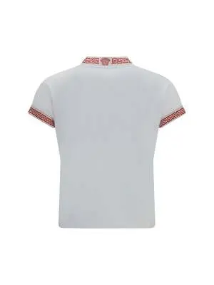 Versace T-shirt With Greca Details - White