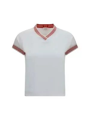 Versace Cropped T-shirt - White