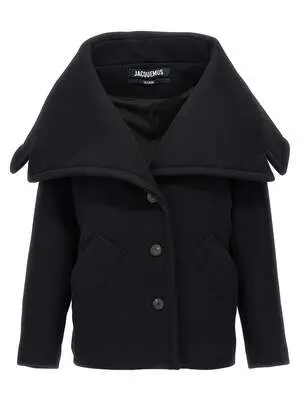 Jacquemus Le Caban Caruso' Coat - Black