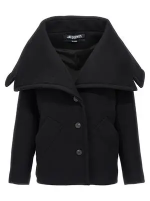 Jacquemus Le Caban Caruso' Coat - Black