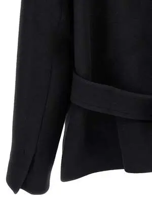Jacquemus Le Caban Caruso Wool Coat - Black