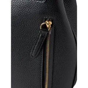 Mulberry Leather Backpack - Black