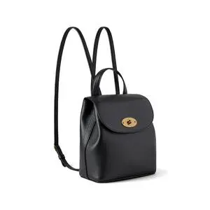 Mulberry Leather Backpack - Black