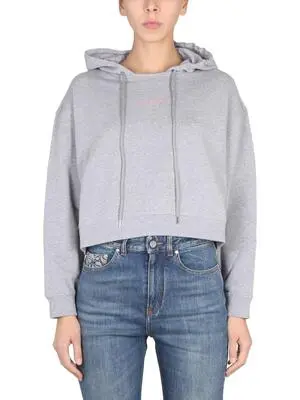 Stella McCartney Sweatshirt With Logo Embroidery - Gray