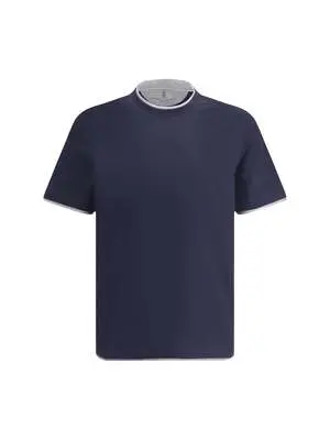 Brunello Cucinelli Cotton T-shirt - Blue